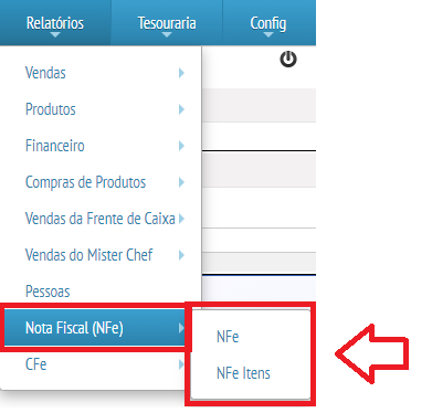 Relatório de NFes – HostMundo